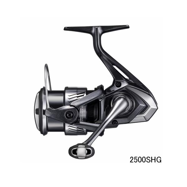◆2500SHG2500Sハイギアモデル。PE0.6号-200mのラインキャパで、バスから本流トラウトまで使える2500サイズのハイギアモデル。手返し重視のバスフィッシング、流れの中でのルアー操作にすぐれたモデルで、バス、トラウト、エギング...