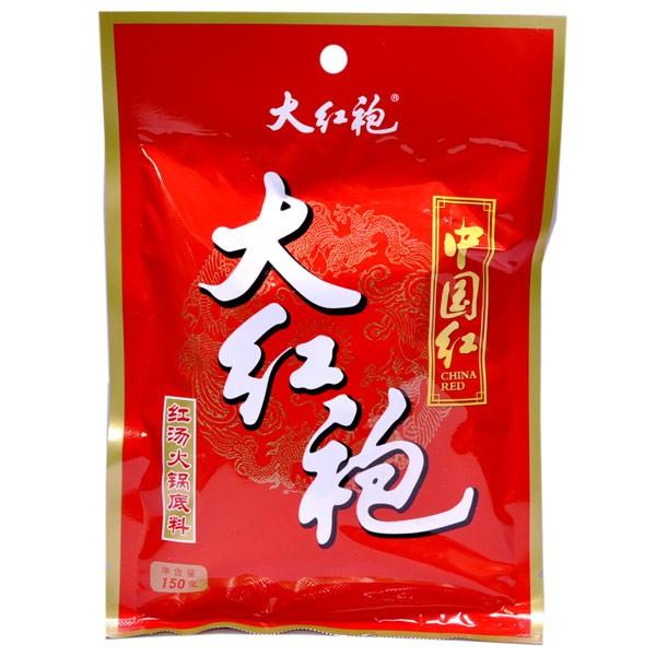 【横浜中華街　超級市場】大紅袍　中国紅火鍋底料中国火鍋の有名ブランド「大紅袍」の火鍋の素です火鍋は中国で好んで食べられる辛い鍋のことです。本商品は日本でも有名な「大紅袍」ブランドの火鍋の素です。本場四川の麻辣（マーラー）な火鍋がご家庭でお楽...
