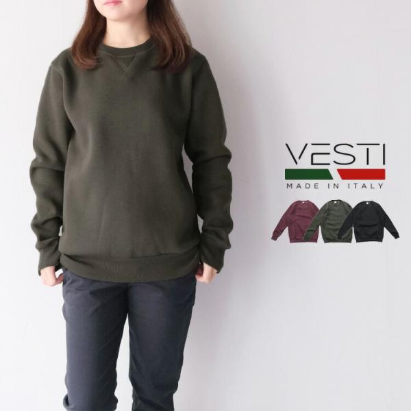 ベスティ VESTI IT805 スウェット トレーナー FELPA SOFT GIRO COLLO 裏起毛 2024AW 秋冬裏起毛でぬくぬくなシンプルスウェット。ふっくら柔らかくて肌に当たる裏面が起毛加工された、保温性に優れたスウェット...