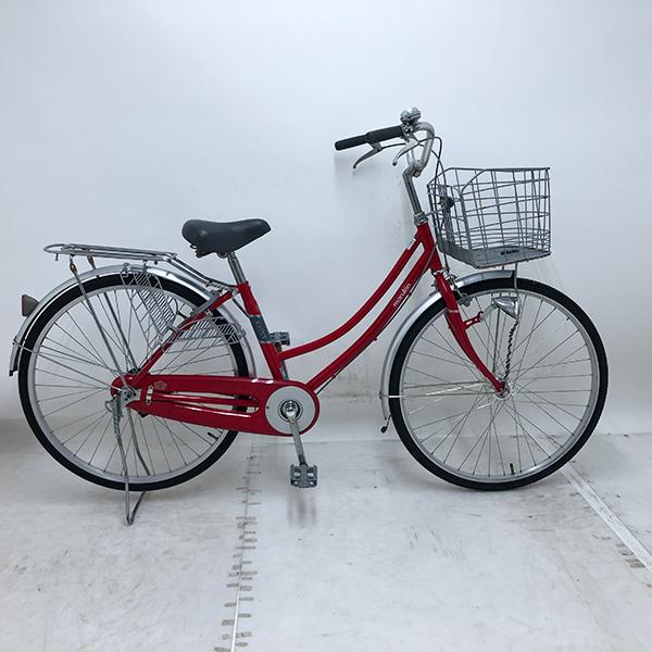 ◇ ◆ ◇ ◆ ◇ 商 品 情 報 ◇ ◆ ◇ ◆ ◇【外観ランク】　Bランク【リユース・中古】　軽快車【メーカー】　国内メーカー【タイヤ】　　26インチ【ギア】　　　変速なし【カラー】　　レッド系LEDオートライトローラーブレーキキャリア...