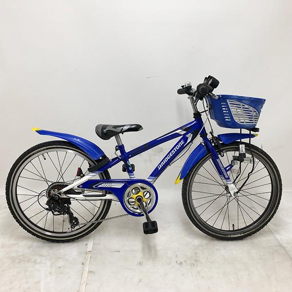 ◇ ◆ ◇ ◆ ◇ 商 品 情 報 ◇ ◆ ◇ ◆ ◇【外観ランク】　Bランク【リユース・中古】　ジュニアサイクル【メーカー】　ブリヂストン【タイヤ】　　22インチ【ギア】　　　外装7段【カラー】　　ブルー系LEDダイナモライト付き（手元ス...