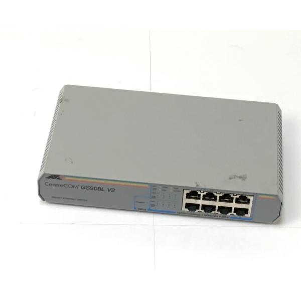 【商品説明】8ポート　スイッチングハブです。筐体はプラスチックでは無いため重みがあり、非常にしっかりしています。 【メーカー】アライドテレシス株式会社(Allied Telesis K.K) 【型番】CentreCOM GS908L V2 ...