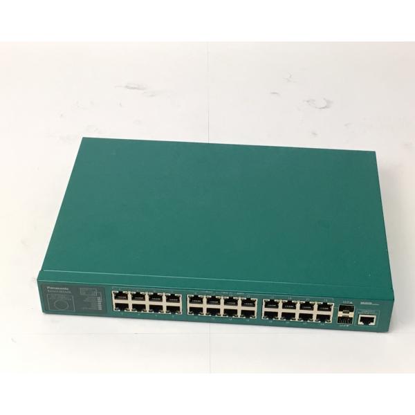 【商品説明】全ポートギガ　レイヤ2　インテリジェントスイッチングハブです。 【メーカー】Panasonic 【型番】Switch-M24eG PN28240 【オプション】 本体とACケーブルが付属します【状態】 本体キズ若干あります。動作...