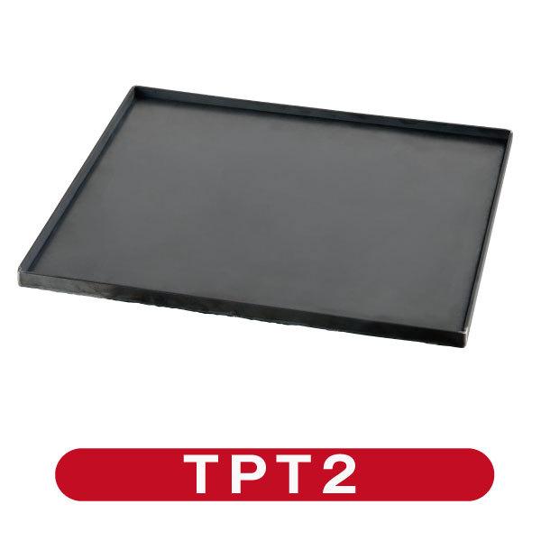 たこ鉄板プレート 2連●外形寸法　約W380×D342×H20(鉄板の厚さ9mm) IKK たこ焼き器18穴・28穴用のガス器具に取り付け可能!!