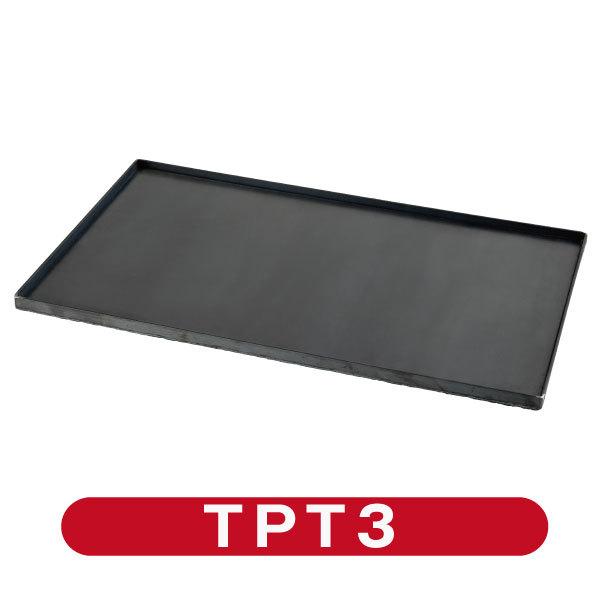 たこ鉄板プレート 3連●外形寸法　約W570×D342×H20(鉄板の厚さ9mm) IKK たこ焼き器18穴・28穴用のガス器具に取り付け可能!!