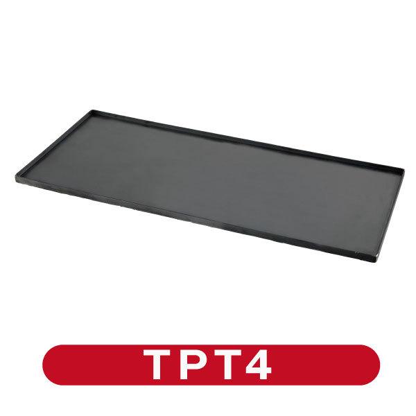 たこ鉄板プレート 4連●外形寸法　約W760×D342×H20(鉄板の厚さ9mm) IKK たこ焼き器18穴・28穴用のガス器具に取り付け可能!!