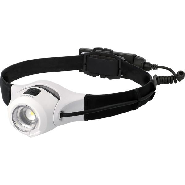 ・ヘルメット専用ヘッドライト・ヘッドライトとバンドが一体となるシームレスデザイン・取り外せるバッテリーユニット