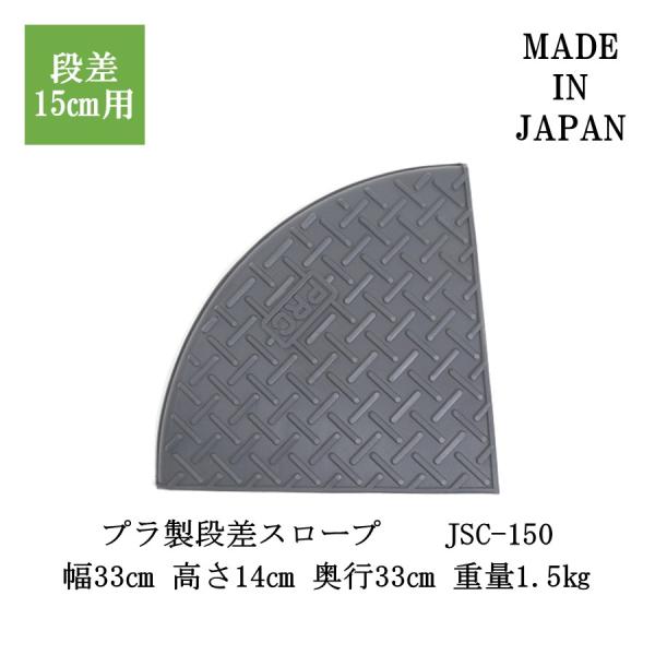 JS-150用コーナー(左右対称)L字側溝高さ150mm対応（商品の高さは140mmです。）段差解消スロープです。横からの乗り上げにもジョイステップコーナーで対応できます。ジョイステップに付属のボルトで取付けて下さい。サイズ：横幅(W)33...