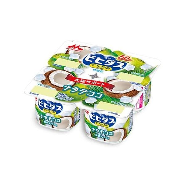 送料無料 北海道、沖縄は別途送料がかかります。大腸まで届くビフィズス菌BB536配合で4個パックタイプのナタデココ入りヨーグルトです。さわやかな味わいとナタデココの食感を朝食の1品や間食、夜食に手軽にお楽しみいただけます。保存方法:要冷蔵（...