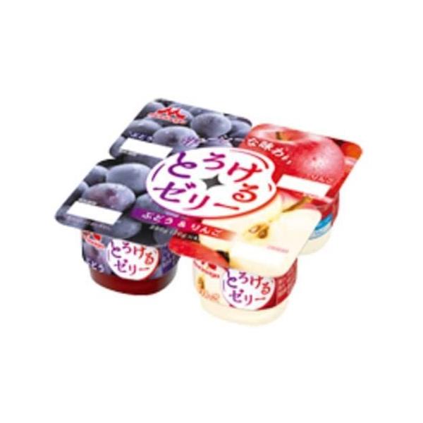 送料無料 北海道、沖縄は別途送料がかかります。内容量:70g×4個×6パック賞味期限:製造日より120日間原材料名:【ぶどう】ぶどう糖果糖液糖、ぶどう果汁、砂糖、酸味料、ゲル化剤（増粘多糖類）、香料、乳酸Ca 【りんご】ぶどう糖果糖液糖、り...