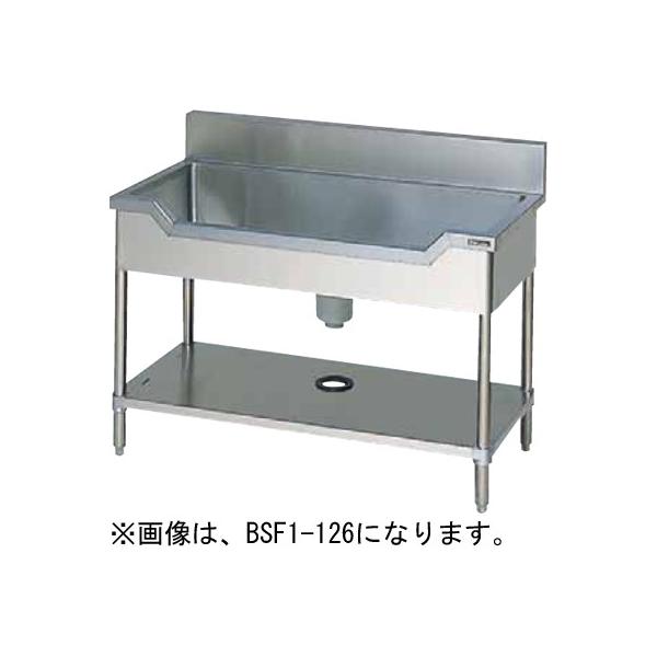 ■新品メーカー：マルゼン型式：BSF1-126仕様：バックガードあり外形寸法：間口1,200×奥行600×高さ800mmバックガード寸法：高さ150×厚さ60mm槽深：200mm排水接続口径：50Aスノコ板高さ：200mm製品重量：25.7...