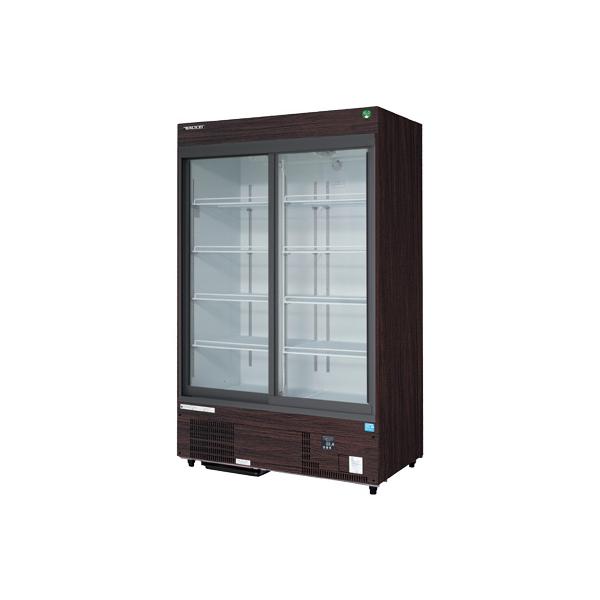 ■新品メーカー：フクシマガリレイ（GALILEI）型式：MSU-120GHMSRX色目：木目外形寸法：間口1,200×奥行450×高さ1,900mm内形寸法：間口1,120×奥行334×高さ1,483mm定格内容積：488L収容本数：［大ビ...