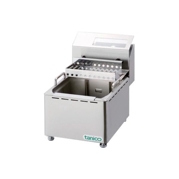 ■新品メーカー：タニコー型式：TCFL-8T外形寸法：間口265×奥行405×高さ190mm油槽有効寸法：間口235×奥行295mm油槽：取手付きホテルパン1/2サイズ深さ150ｍｍ油量：4〜8L電源：単相100V　50/60Hz消費電力：...