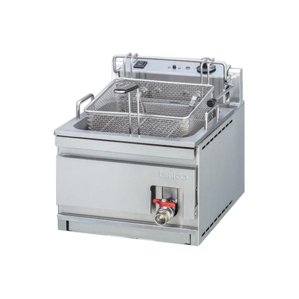 ■新品メーカー：タニコー（tanico）型式：TEFC-3545外形寸法：間口350×奥行450×高さ250mm油量：7.5L電源：単相200V　50/60Hz消費電力（50/60Hz）：3.0kW安全装置：加熱防止装置温度調節：サーモスタ...