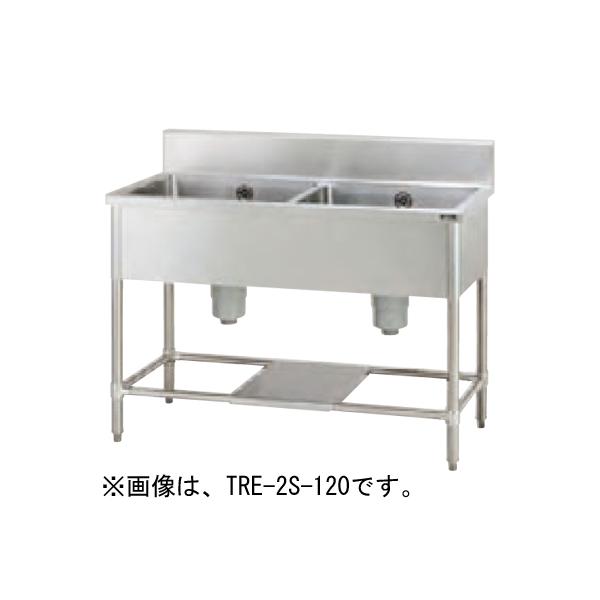 ■新品メーカー：タニコー（tanico）型式：TRE-2S-150仕様：バックガードあり外形寸法：間口1,500×奥行600×高さ850mmバックガード寸法：高さ150×厚さ60mm排水接続口径：50A×2取外し式スノコ：W250mm×4機...