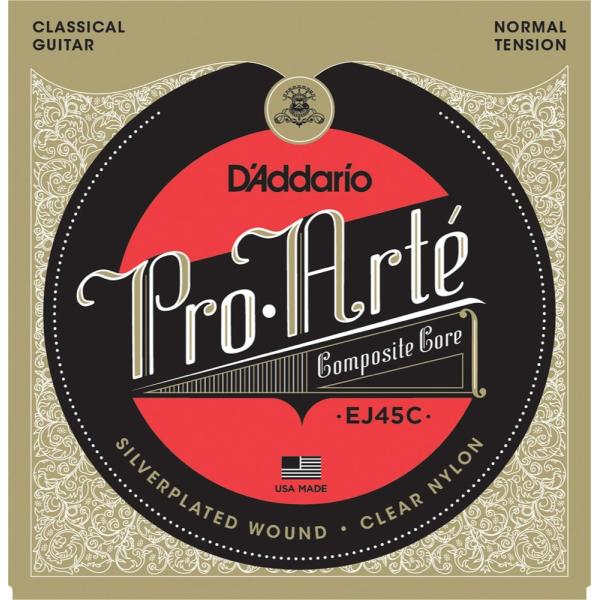 D'Addario EJ45C Long-Lasting/Normal クラシックギター弦新開発の多繊維・鎖状のコア素材を使用することにより、通常のナイロンコアのものと比べ劇的に弦寿命・チューニング安定性を向上することに成功しました。また商...