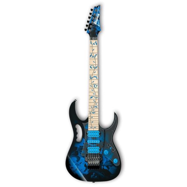 アイバニーズ ギター JEM77P BFP Steve Vai スティーブヴァイ シグネチャーモデル HSH エレキギター IBANEZ イバニーズ。DiMarzio製の新ピックアップを搭載した、ブルー フローラル パターン：JEM77Pボ...