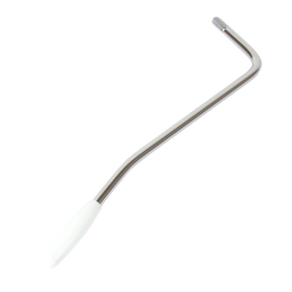Montreux Metric Tremolo Arm White Cap CR No.8845 トレモロアームフェンダータイプのミリ規格、国産等に適合する直径5mmのトレモロアーム。カラー：クロームアームキャップ：ホワイト-Montreu...