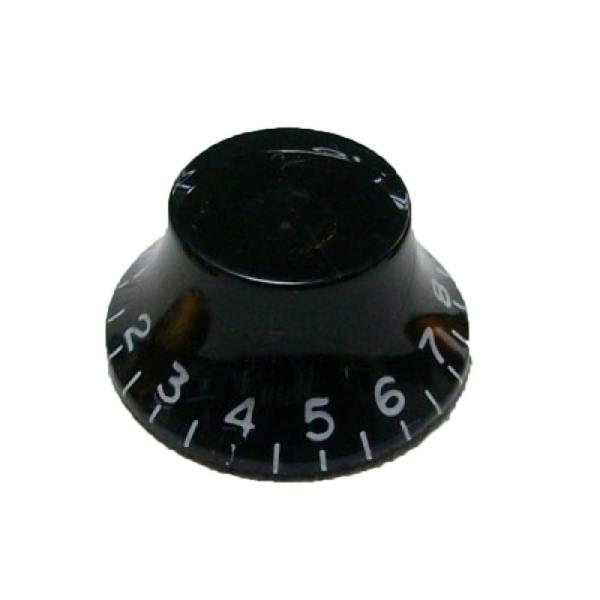 モントルー ギターパーツ ノブ Inch Bell Knob Black No.1353 トップハットノブ Montreux。インチ・スプリットタイプのポットに対応するトップハットノブです。エンボス文字仕様です。※1個での販売です。-Mon...