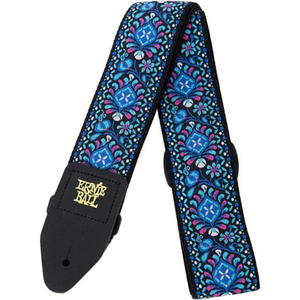 アーニーボール ギターストラップ ＃4097 Jacquard Straps Indigo Orchid ERNIE BALL ギター用ストラップ。伸びにくく丈夫なポリプロピレンにジャカード織の生地を縫い合わせたストラップです。ポリプロピレ...