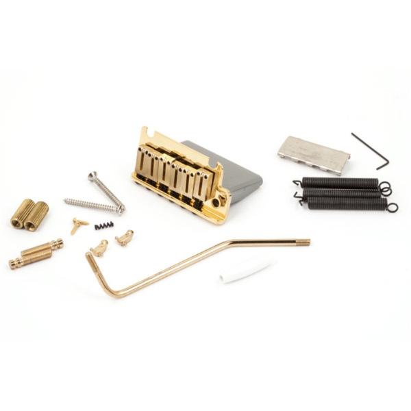 フェンダー ギター ブリッジ American Series Stratocaster Tremolo Bridge Assemblies Gold ギター用ブリッジ Fender。トレモロアーム、テンションスプリング、ブリッジ、ネジ、スプ...
