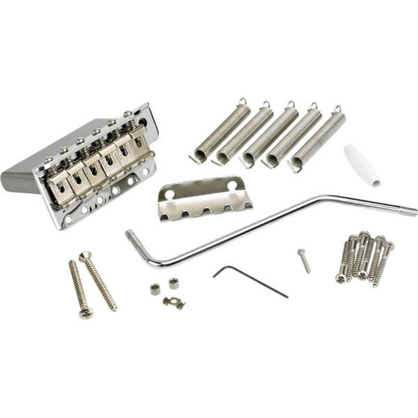 フェンダー ギター ブリッジ American Vintage Series Stratocaster Tremolo Assemblies Left-Hand Chrome Fender。テンションスプリング、スプリングハンガー、ブリッジ...