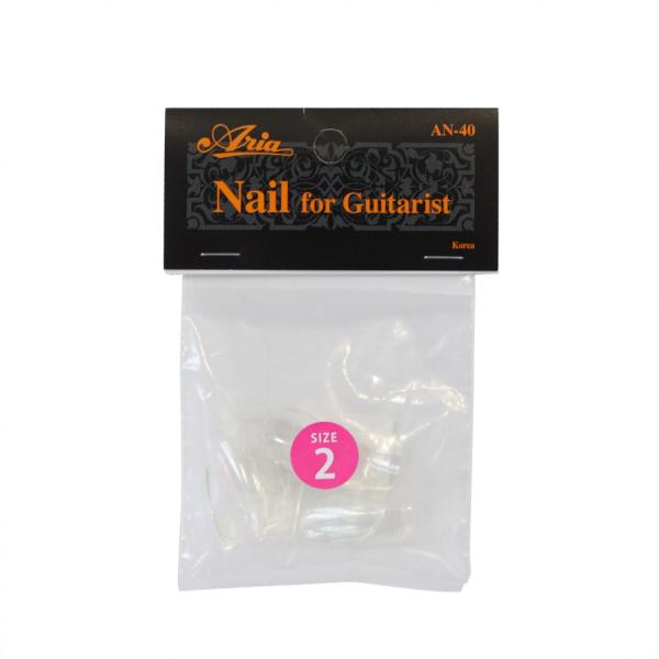 ARIA AN-40-2 ネイルチップ 17.5mm幅ギタリスト用ネイルチップです。AN-40-2幅17.5 mm　20枚入り。