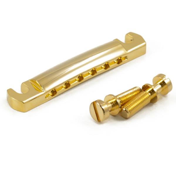 KLUSON VINTAGE LIGHTWEIGHT ALUMINIUM STOPTAILPIECE/Gold テールピース※ギターパーツの取り扱いには、相応の技術と知識が必要になります。自己責任にて、取り扱い可能な方のみ、ご検討下さい。個...