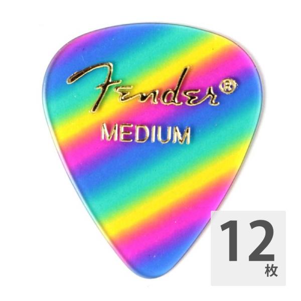 フェンダー ギターピック 12枚 セット ミディアム 351 Shape Premium Picks Medium Rainbow Fender。フェンダーで最もスタンダードなピックで、あらゆるジャンルに対応できます。色彩豊かなPREMIU...