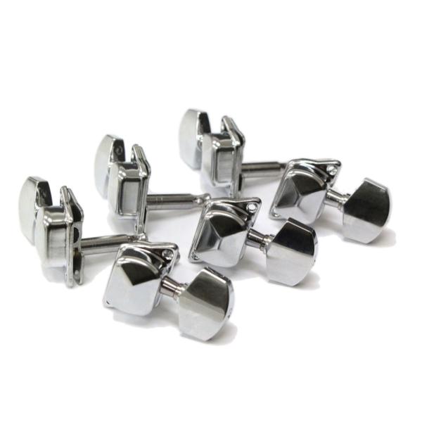 アリア ギターペグ AT-145G ギター用 3対3ペグ ARIA。ギター用パーツの3対3のペグです。Finish：ChromeGear ratio：1：143:3 左右1セット