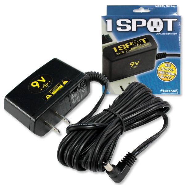 TRUETONE NW1-J 1 Spot AC Adaptor DC9V ACアダプター1Spot 9V ACアダプターは汎用のコンパクトエフェクター用DC9ボルトのACアダプターです。標準的な設計（外側プラス、2.1φ軸）のため、TRU...