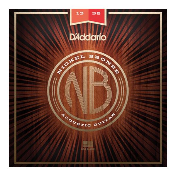 D'Addario NB1356 Nickel Bronze Wound Medium アコースティックギター弦ギター固有のキャラクターをハイライトし、その楽器の自然な周波数の音色を奏でます。「ニッケルブロンズ弦 」は鮮明さ、共鳴、レスポン...