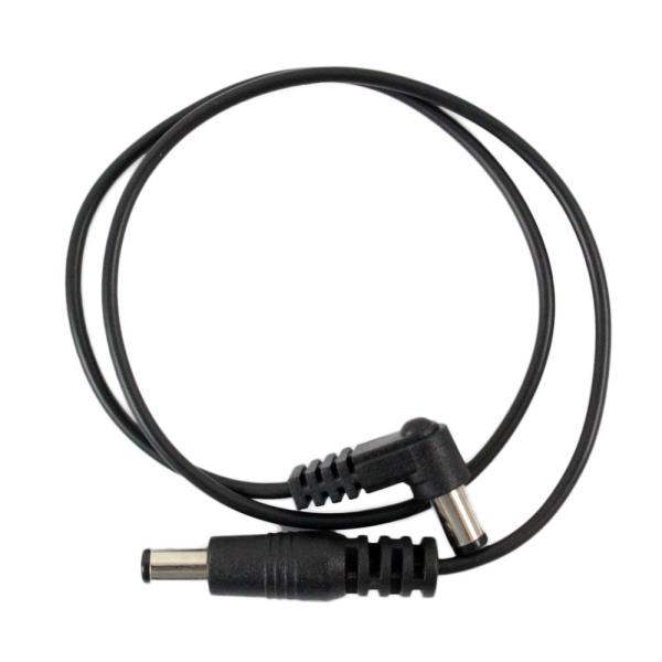 標準的なストレート配線DCケーブル。全長40cmＬ型プラグ＋ストレート型プラグカラー：ブラック