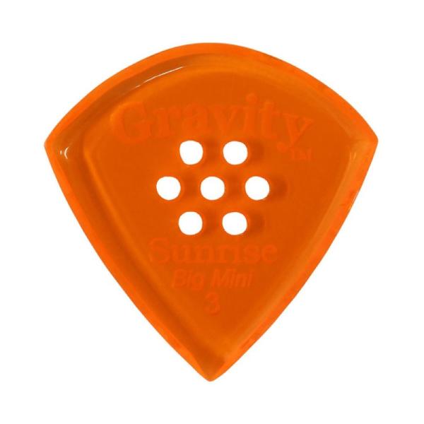GRAVITY GUITAR PICKS sunrise -Big Mini Multi-Hole- GSUB3PM 3.0mm Orange ギターピックグラビティギターピックは、ハンドメイドでピックを製作するアメリカのブランド。アクリル...
