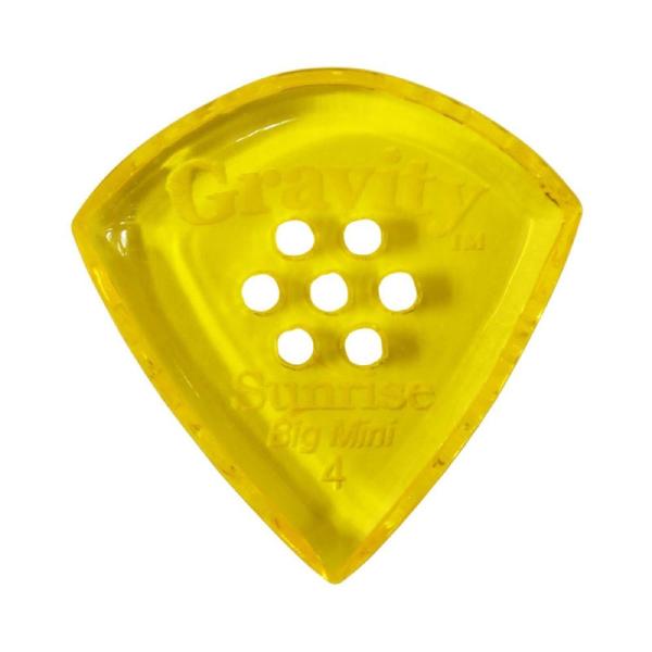 GRAVITY GUITAR PICKS sunrise -Big Mini Multi-Hole- GSUB4PM 4.0mm Yellow ギターピックグラビティギターピックは、ハンドメイドでピックを製作するアメリカのブランド。アクリル...