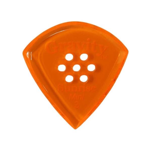 GRAVITY GUITAR PICKS sunrise -Mini Multi-Hole- GSUM3PM 3.0mm Orange ギターピックグラビティギターピックは、ハンドメイドでピックを製作するアメリカのブランド。アクリル素材を職...
