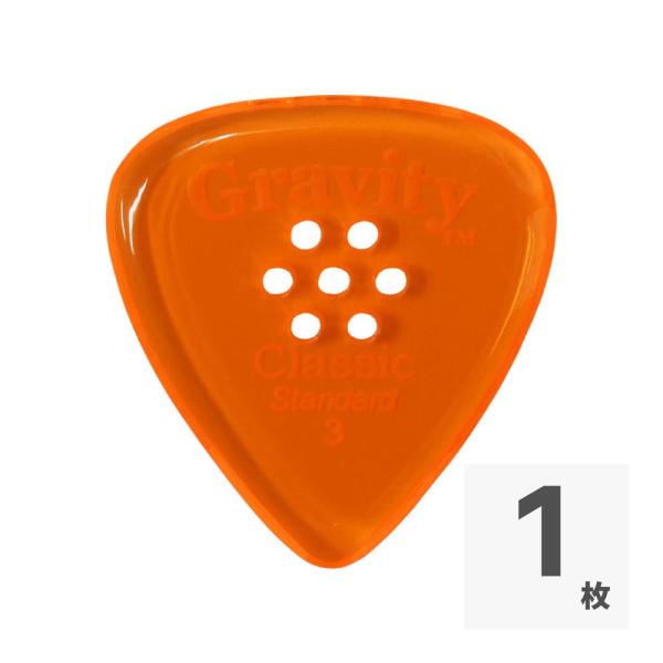 GRAVITY GUITAR PICKS Classic -Standard Multi-Hole- GCLS3PM 3.0mm Orange ピックグラビティギターピックは、ハンドメイドでピックを製作するアメリカのブランド。アクリル素材を...