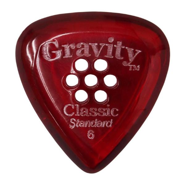 GRAVITY GUITAR PICKS Classic -Standard Multi-Hole- GCLS6PM 6.0mm Red ギターピックグラビティギターピックは、ハンドメイドでピックを製作するアメリカのブランド。アクリル素材を...