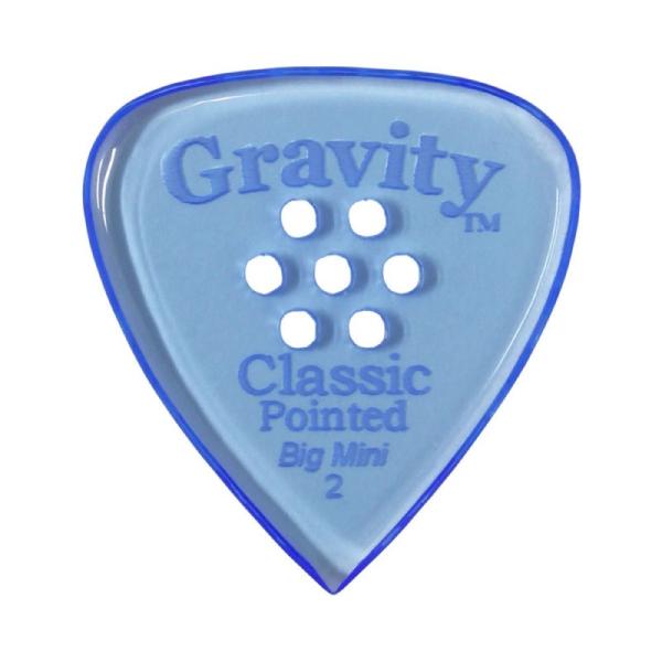 GRAVITY GUITAR PICKS Classic Pointed -Big Mini Multi-Hole- GCPB2PM 2.0mm Blue ギターピックグラビティギターピックは、ハンドメイドでピックを製作するアメリカのブラン...