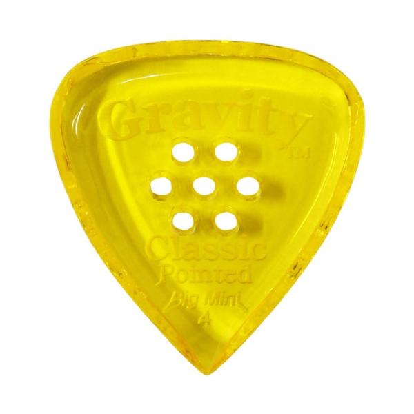 GRAVITY GUITAR PICKS Classic Pointed -Big Mini Multi-Hole- GCPB4PM 4.0mm Yellow ギターピックグラビティギターピックは、ハンドメイドでピックを製作するアメリカのブ...