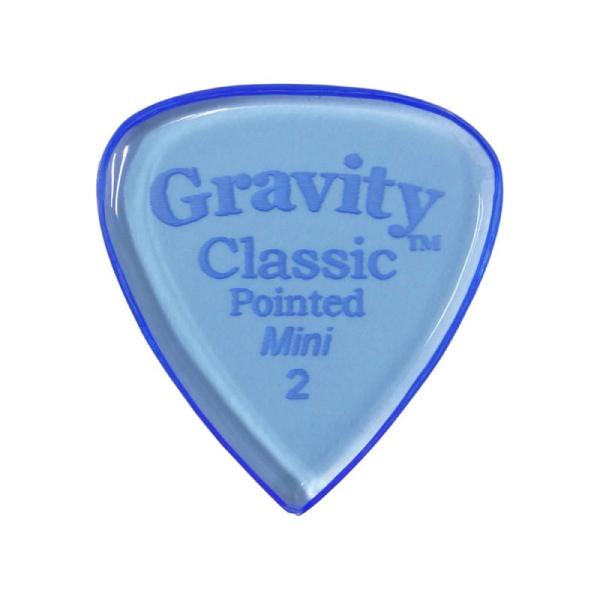 GRAVITY GUITAR PICKS Classic Pointed -Mini- GCPM2P 2.0mm Blue ギターピック  グラビティギターピックは、ハンドメイドでピックを製作するアメリカのブランド。 アクリル素材を職人の手...