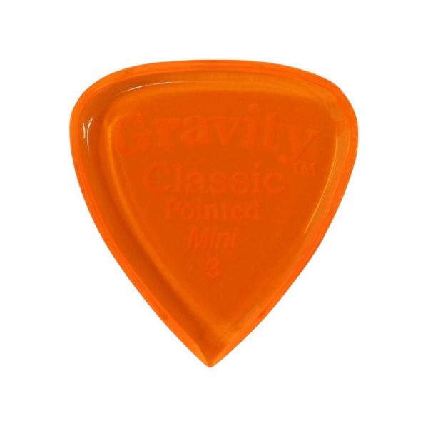 GRAVITY GUITAR PICKS Classic Pointed -Mini- GCPM3P 3.0mm Orange ピックグラビティギターピックは、ハンドメイドでピックを製作するアメリカのブランド。アクリル素材を職人の手によりひ...