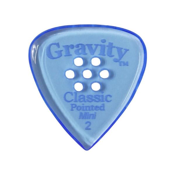 GRAVITY GUITAR PICKS Classic Pointed -Mini Multi-Hole- GCPM2PM 2.0mm Blue ギターピックグラビティギターピックは、ハンドメイドでピックを製作するアメリカのブランド。アク...