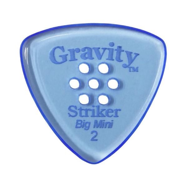 GRAVITY GUITAR PICKS Striker -Big Mini Multi-Hole- GSRB2PM 2.0mm Blue ピックグラビティギターピックは、ハンドメイドでピックを製作するアメリカのブランド。アクリル素材を職人...