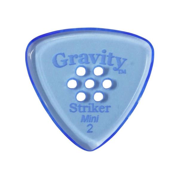 GRAVITY GUITAR PICKS Striker -Mini Multi-Hole- GSRM2PM 2.0mm Blue ピックグラビティギターピックは、ハンドメイドでピックを製作するアメリカのブランド。アクリル素材を職人の手によ...