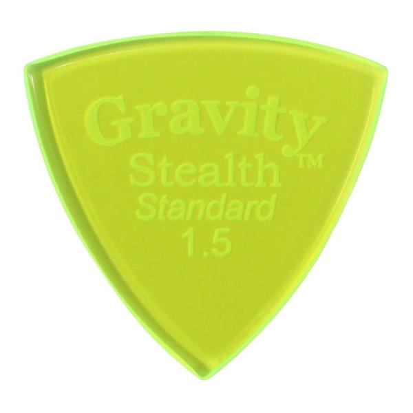 GRAVITY GUITAR PICKS Stealth -Standard- GSSS15P 1.5mm Fluorescent Green ギターピックグラビティギターピックは、ハンドメイドでピックを製作するアメリカのブランド。アクリル...