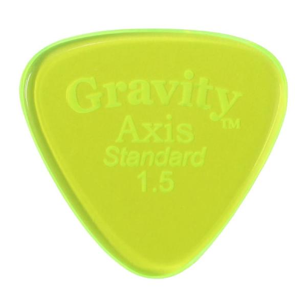 グラビティ ピック GRAVITY GUITAR PICKS Axis -Standard- GAXS15P 1.5mm Fluorescent Green ギターピックグラビティギターピックは、ハンドメイドでピックを製作するアメリカのブラ...