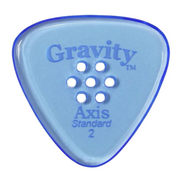 GRAVITY GUITAR PICKS Axis -Standard Multi-Hole- GAXS2PM 2.0mm Blue ピックグラビティギターピックは、ハンドメイドでピックを製作するアメリカのブランド。アクリル素材を職人の手に...