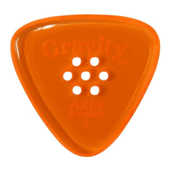 GRAVITY GUITAR PICKS Axis -Standard Multi-Hole- GAXS3PM 3.0mm Orange ピックグラビティギターピックは、ハンドメイドでピックを製作するアメリカのブランド。アクリル素材を職人の...