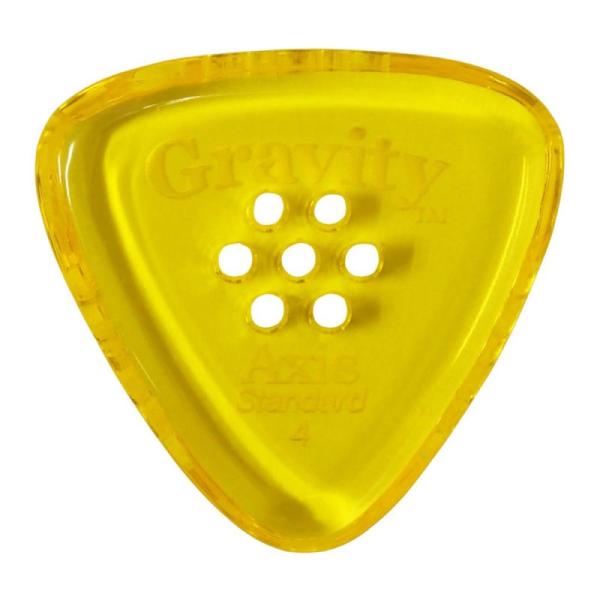 GRAVITY GUITAR PICKS Axis -Standard Multi-Hole- GAXS4PM 4.0mm Yellow ピックグラビティギターピックは、ハンドメイドでピックを製作するアメリカのブランド。アクリル素材を職人の...